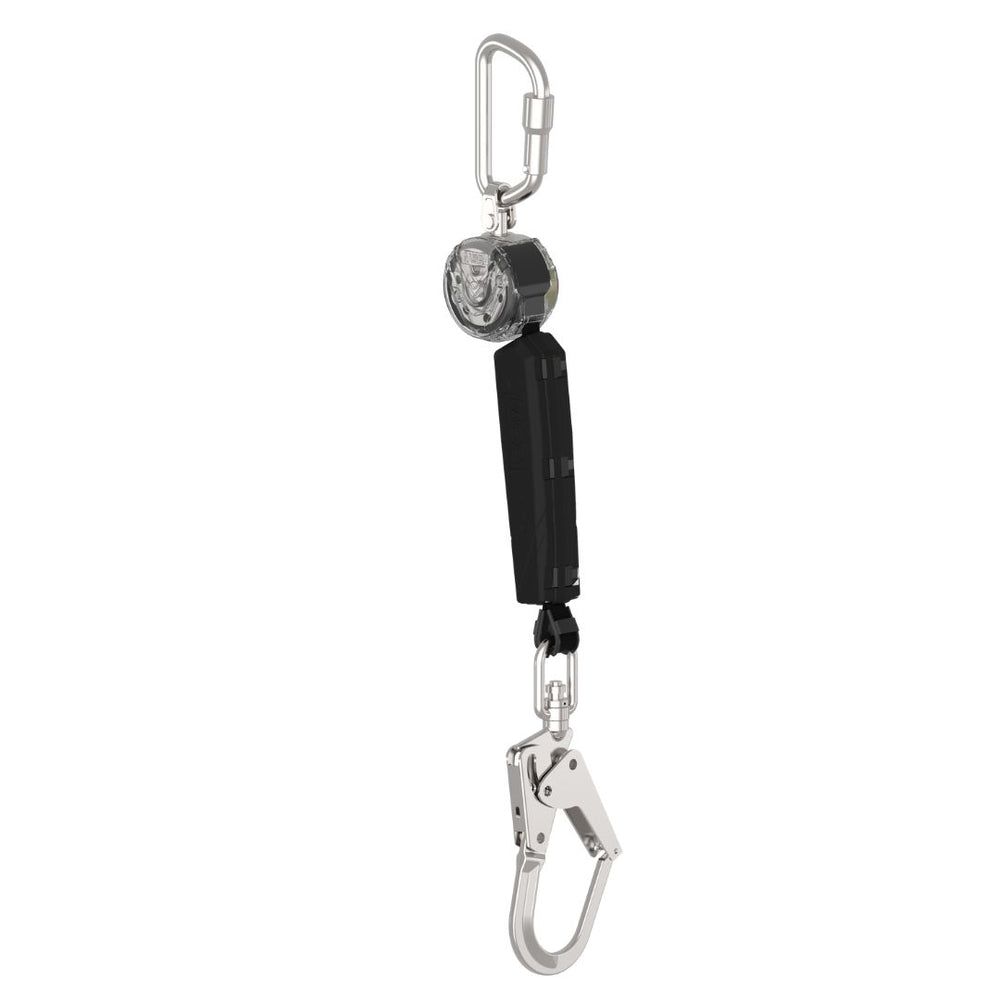MSA V-TEC Mini Personal Fall Limiter with Steel Swivel Scaffold Hook ...